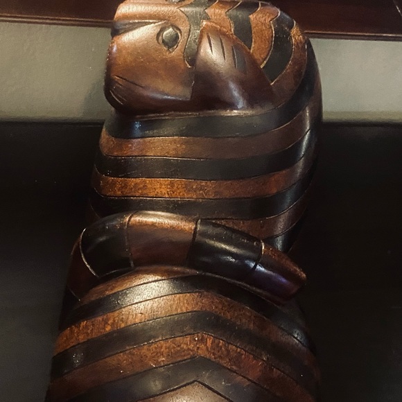 Art | Carved Mahogany Cat With Secret Compartment | Poshmark